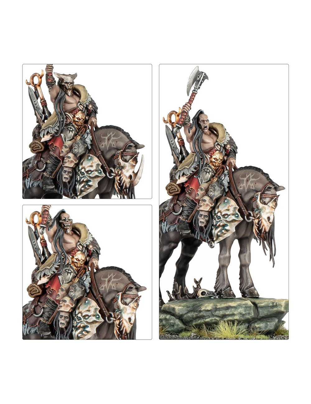 Caudillo Pactoscuro en Montura de Guerra Darkoath Chieftain on Warsteed ...