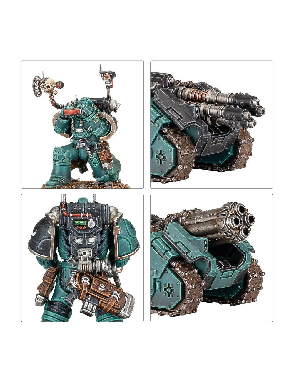 Rapier Laser Destroyer y Quad Launcher Battery Warhammer The Horus Heresy